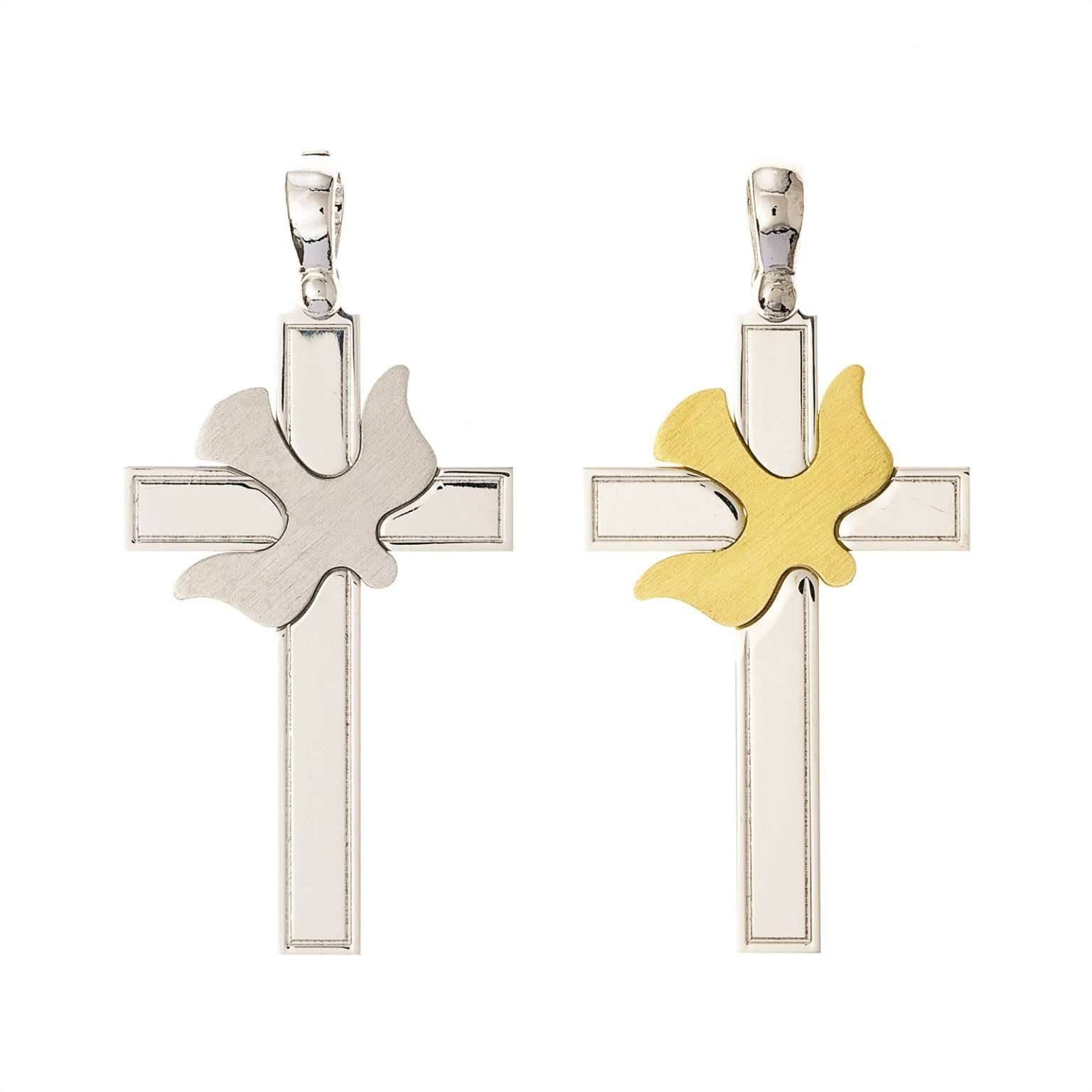 Cruz Espíritu Santo, joya de plata 925 | Botiga Catedral Barcelona