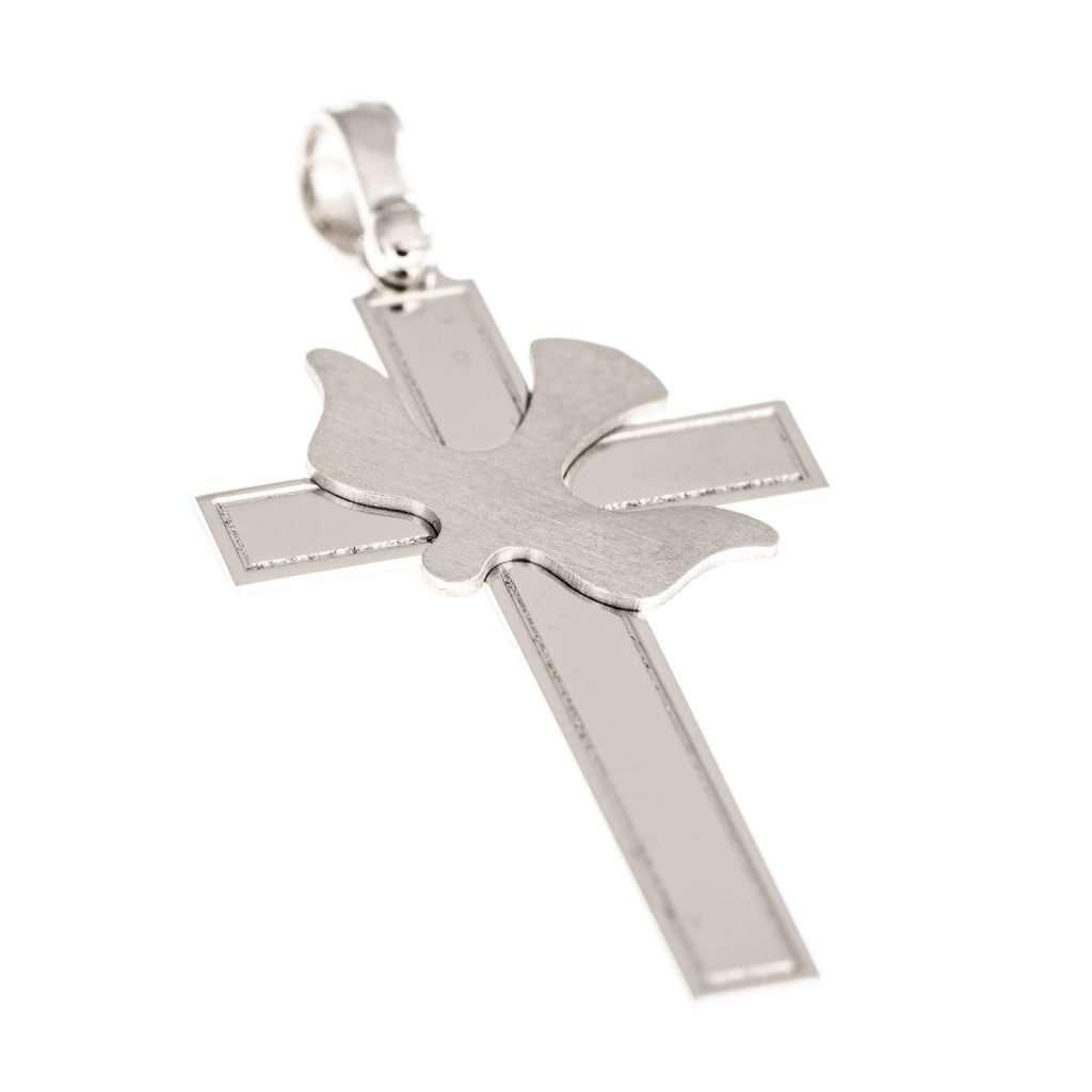 Cruz Espíritu Santo, joya de plata 925 | Botiga Catedral Barcelona